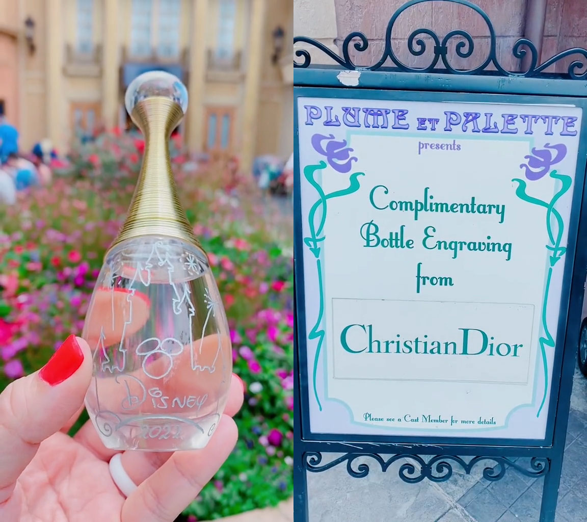 美國迪士尼樂園 X DIOR 跨界合作！香水瓶刻上迪士尼圖案 留住遊園美好回憶 – BeautyExchange