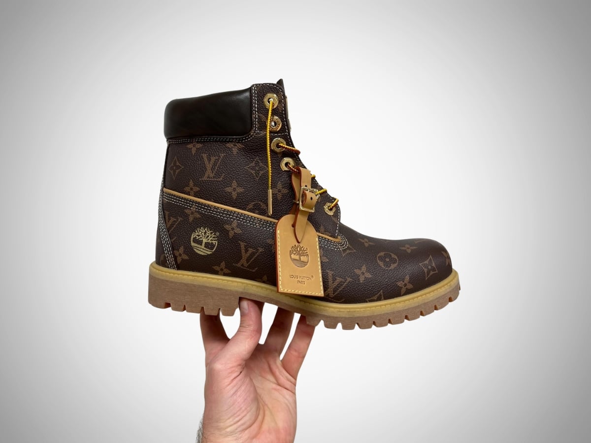 這雙 LV 與 Timberland 的聯乘合作，叫價達6萬美元？ – BeautyExchange